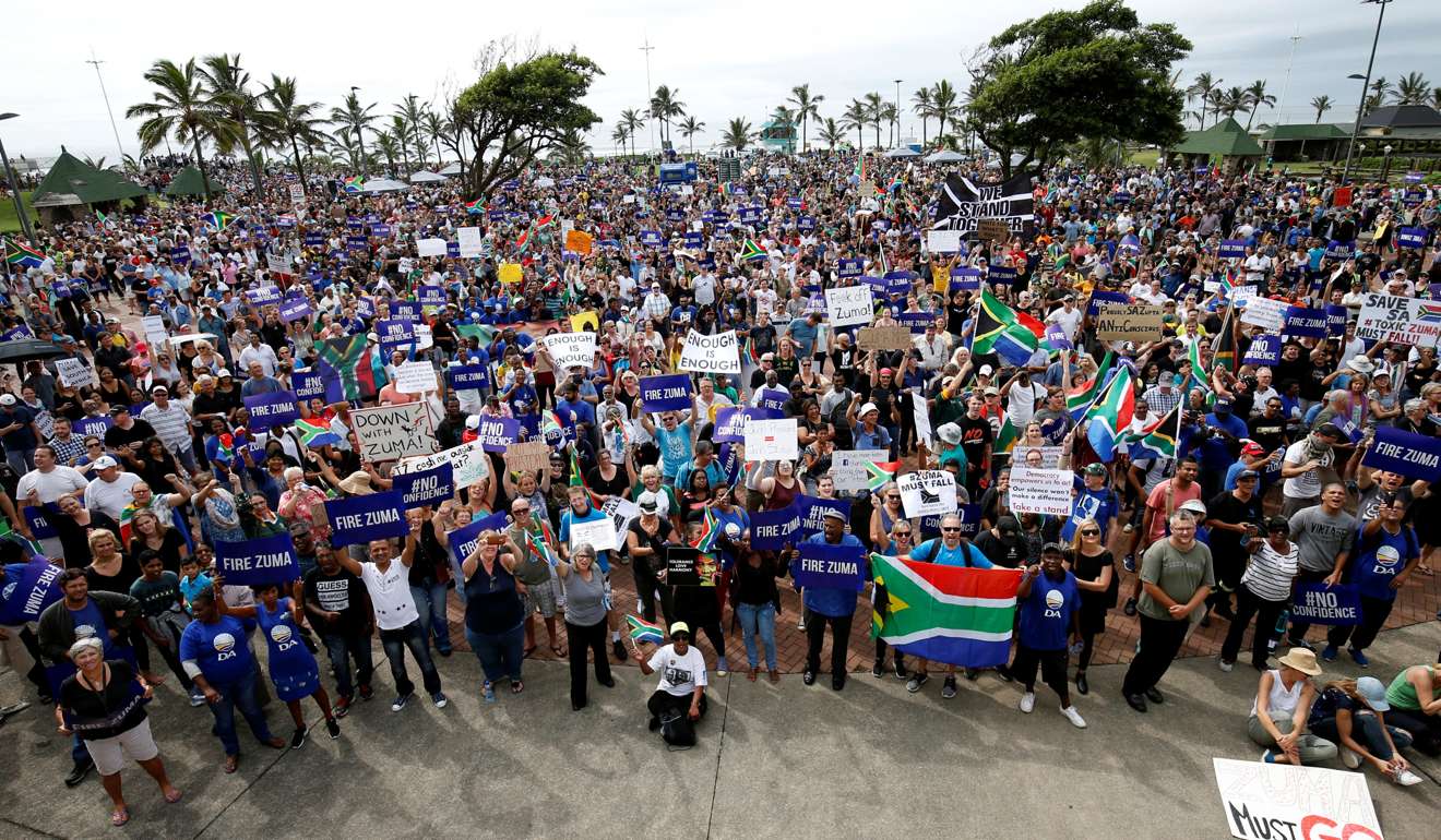 Police fire rubber bullets at anti-Zuma protests sweeping South Africa ...