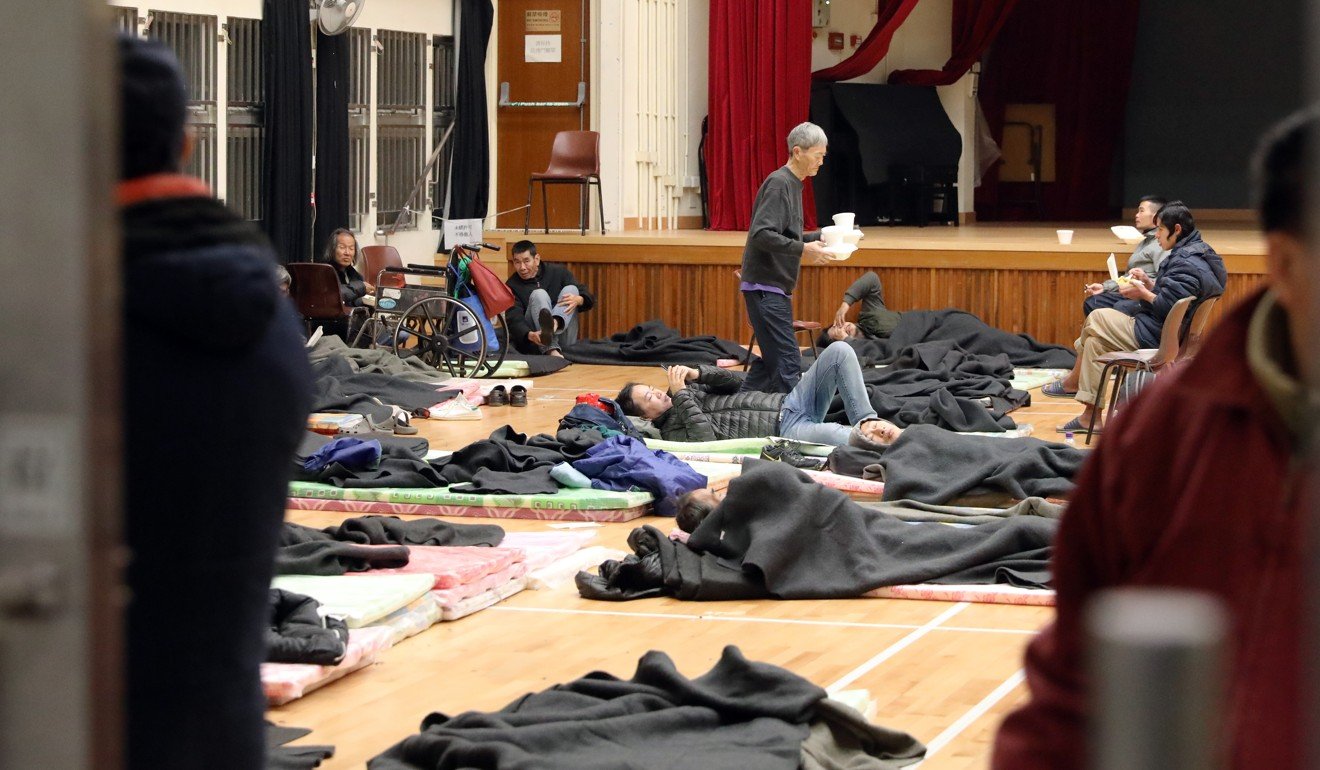 Hong Kong’s homeless retreat to temporary shelters as cold weather hits ...