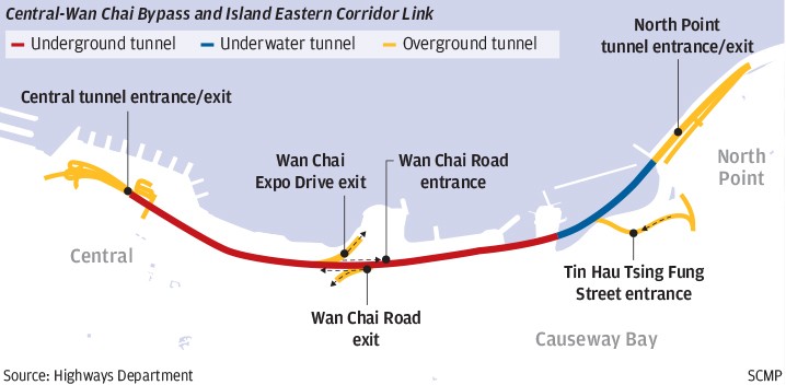 Central-Wan Chai Bypass in Hong Kong to open on January 20 after decade ...