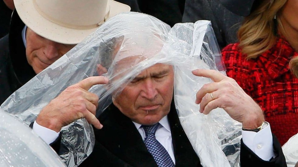 George Bush Poncho Meme Rain